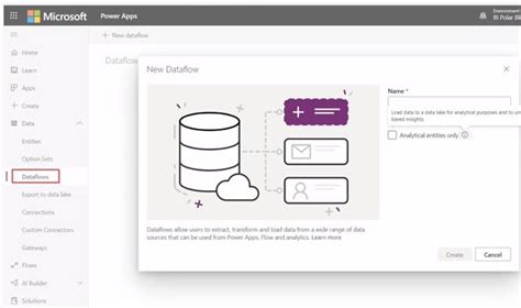 Solved How To Enable Dataflow In Powerapps Power Platform Community