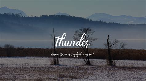 Thunder Font Download Free For Desktop And Webfont