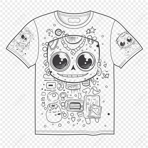 티셔츠 개요 벡터클립 아트만화상표 Png 일러스트 무료 다운로드 Lovepik