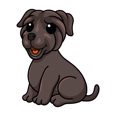 dibujos animados lindo perro mastín napolitano 16834904 Vector en Vecteezy