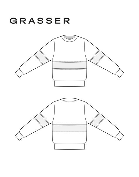 Свитшот выкройка №1081 купить онлайн на сайте Grasser каталог