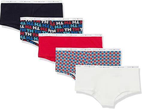 Tommy Hilfiger Womens Classic Cotton Boyshort Underwear 5 Pack