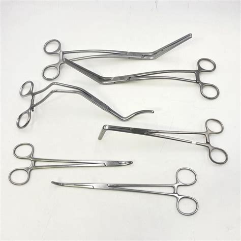 Used V Mueller Set Of 6 Various Needle Holders Cross Clamp Aortic Thoracic And Wertheim