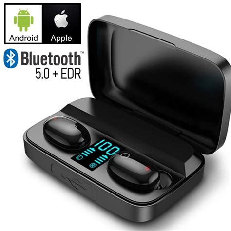 Auriculares Bluetooth Air Power Iphone Android Caja De Carga Con