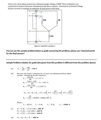 Answered A Four Wire Three Phase System Has A Bartleby