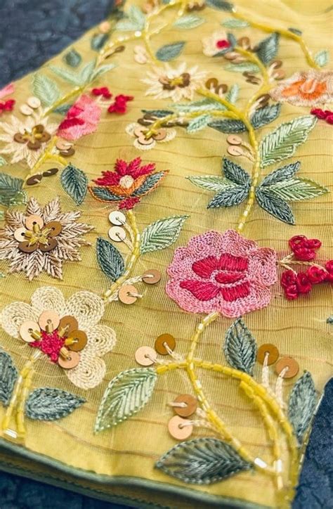 Beautiful Hand Embroidery Designs With Flowers