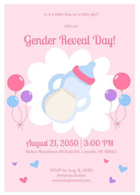 Free Gender Reveal Templates To Edit Online