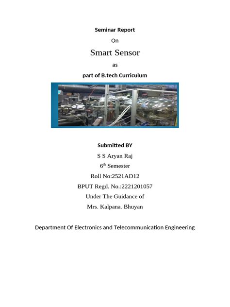 Seminar Report1 Pdf Ultraviolet Inductor