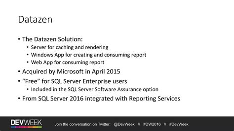 Dashboarding With Microsoft Datazen Power BI PPT