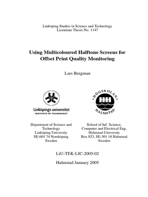 Using Multicoloured Halftone Screens For Offset Print Quality Pdf