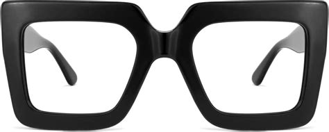 Zeelool Readers Thick Oversized Square Reading Eyeglasses For Women With Standard