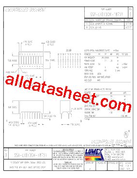 SSA LXB GW Datasheet PDF LUMEX INC