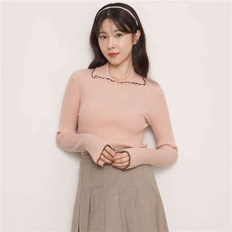 로엠 프릴카라 스웨터2colorsrmkad49r13