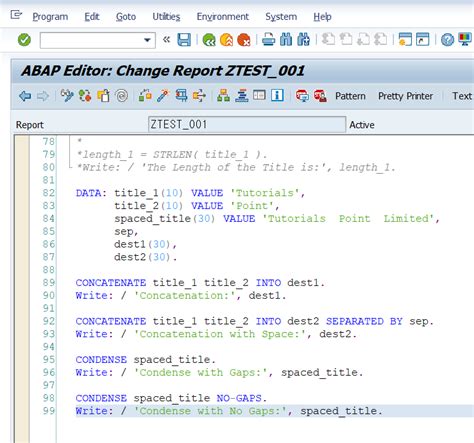 02 07문자열 Sap Erp 따라하기 Abap Fi Co Mm Sd Pp