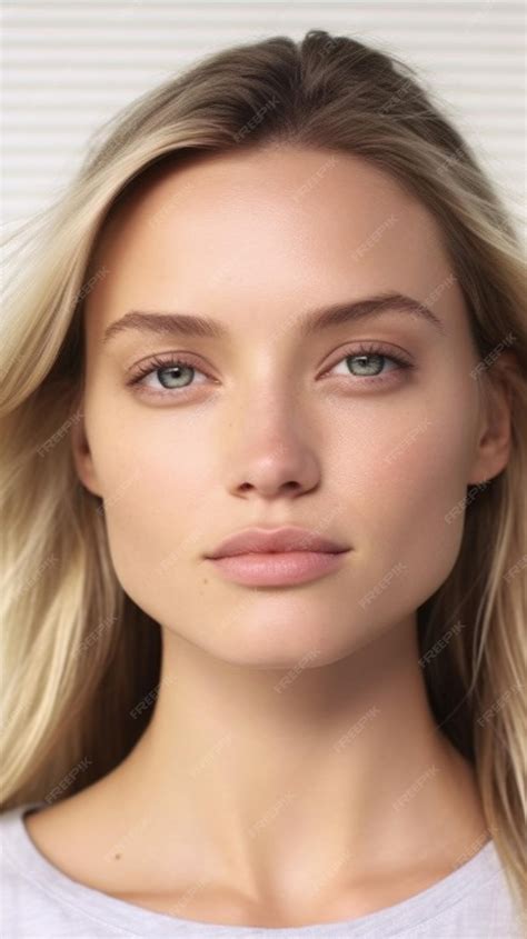 Premium Ai Image Natural Beauty Of Girls Face With No Makeup