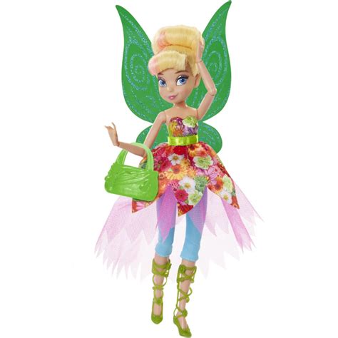 Disney Fairies Jakks Pacific Deluxe Pixie Prints Tinker Bell Doll
