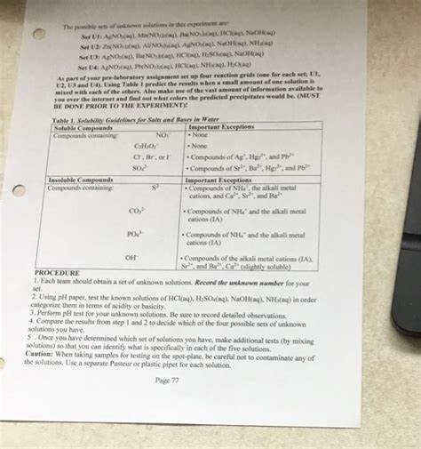Solved Purpose Lab 10 Analysis Of Unknown Solutions As You