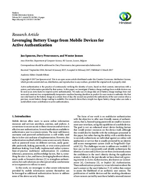 pdf leveraging battery usage from mobile devices for active authentication
