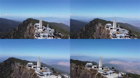 云南佛教圣地大理鸡足山航拍视频素材下载编号9800488光厂vj师网
