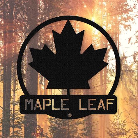 Maple Leaf Sign Etsy