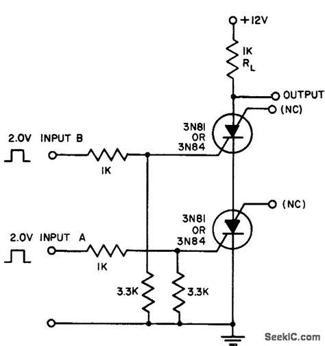 pulse coincidence detector communication circuit circuit diagram