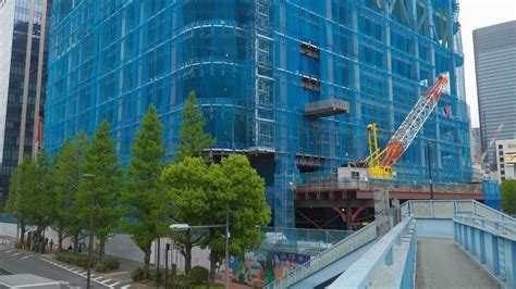 高さ283m 日本橋一丁目中地区再開発（ウォルドーフ・アストリア東京日本橋進出予定地）の建設状況（2024年4月21日） Youtube