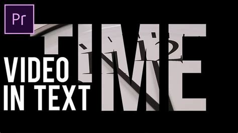 Adobe Premiere Pro Video In Text Artofit