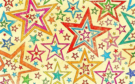 Estrellas De Colores Fondos De Pantalla HD Wallpapers HD