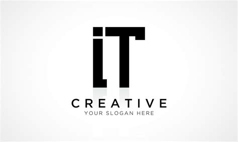 It Letter Logo Design Vector Template Alphabet Initial Letter It Logo