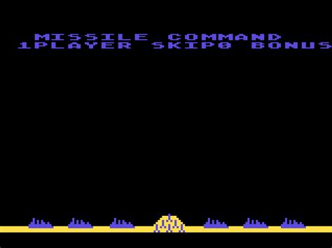 Reflection Angle Retro Game Review Missile Command Atari 5200