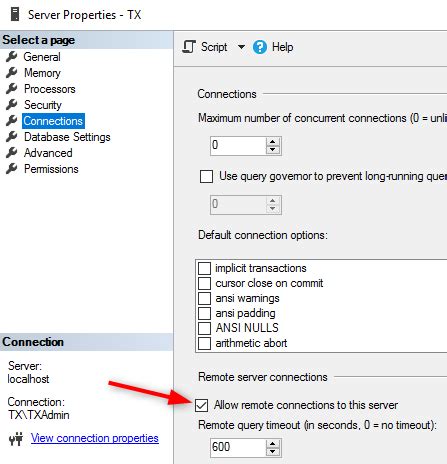 Enable Remote Connections To SQL Server Using IP Address TimeXtender Support