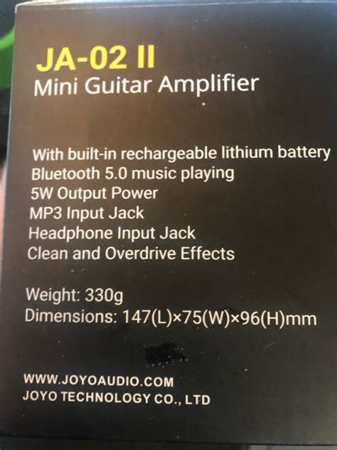 Joyo JA-02 II GITARSKO POJAČALO