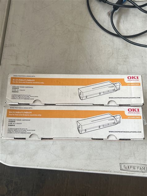 Printer Toner, OKI Toner Cartidge For B431/MB471/MB491 Quantity of 2