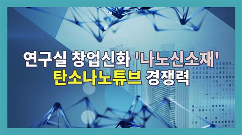 연구실 창업신화 나노신소재 탄소나노튜브 유일무이 경쟁력 어떻게 확보했나 반도체와 태양전지 디스플레이 배터리용 부품을