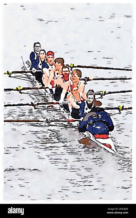 Rowing Boat Cartoon At Ruth Tolbert Blog