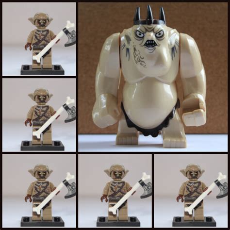 Lord Of The Rings Hobbit Goblins And King Mini Action Figures Fit Lego On