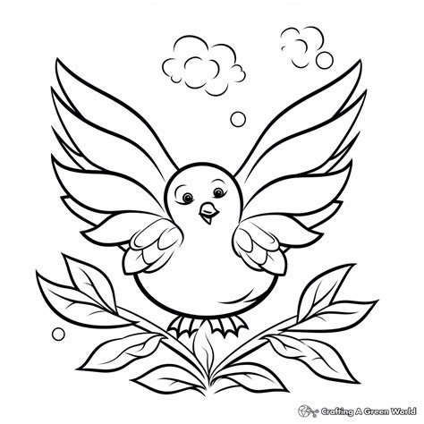 Peace Dove Coloring Pages Free And Printable