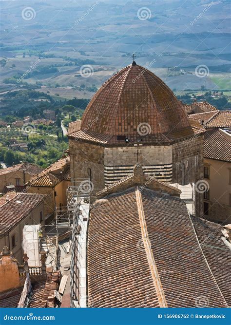 Viewpoint On A Surrounding Landscape From A Bell Tower Over The Roof