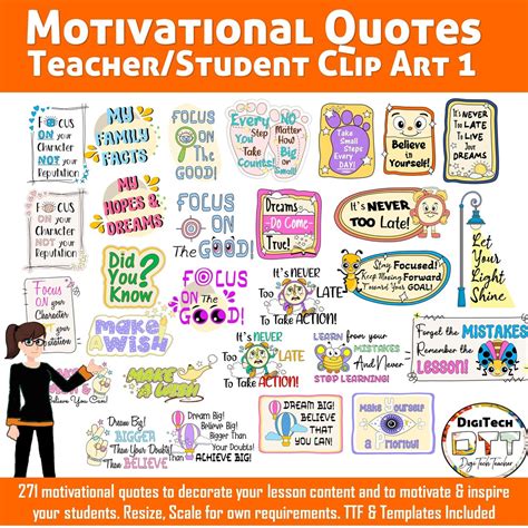 Motivational Quote Clipart 1 Inspirational Student Quote Clipart