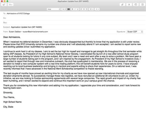 How To Write Email To College For Admission