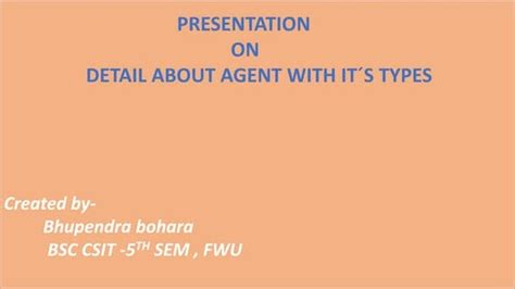 Agents In Artificial Intelligence Pptx Artificial Intelligence Technology And Computing