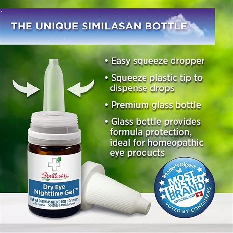 Similasan Dry Eye Nighttime Gel Eye Drops 033 Fl Oz Soothing Relief
