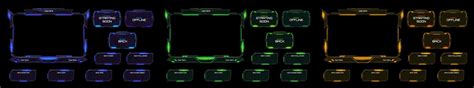 Neon Stream Overlay Mmo Game Menu Space Ui Frame 12996833 Vector Art At Vecteezy