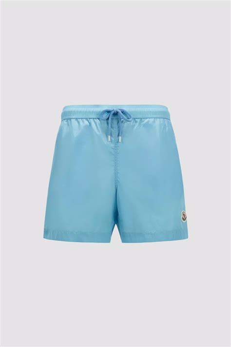 Light Blue Swim Shorts Swimwear For Men Moncler De