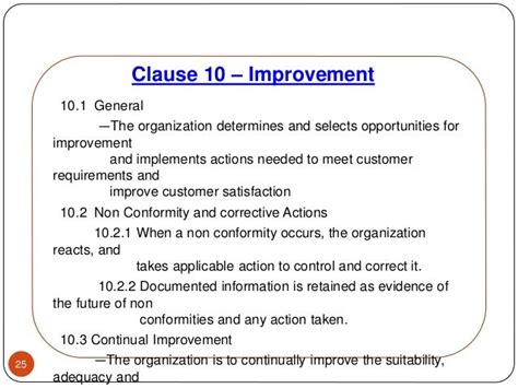 Iso Qms 9001 2015 Clauses