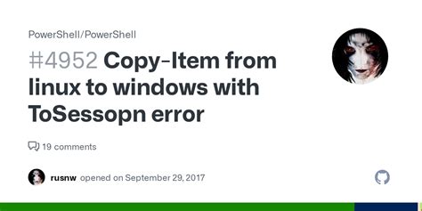 Copy Item From Linux To Windows With Tosessopn Error · Issue 4952