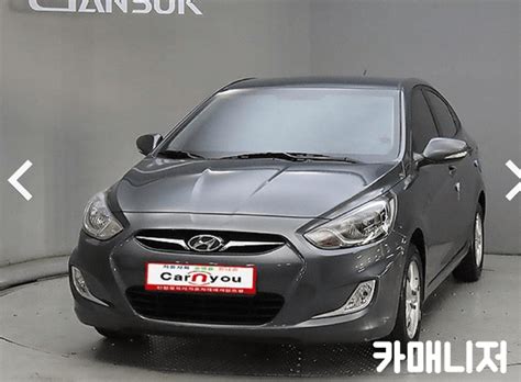 현대 신형 엑센트 4dr 14 Vvt 프리미어 세컨웨어헬로마켓