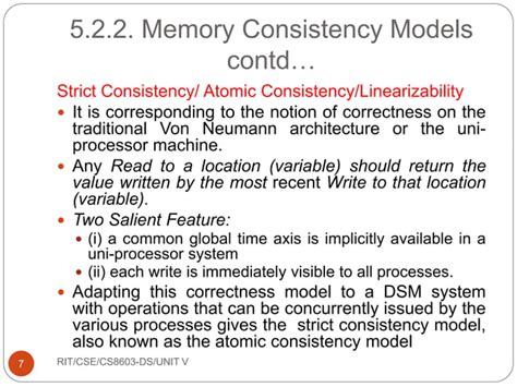5 2 2 Memory Consistency Models Pptx