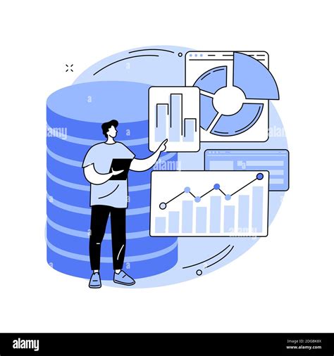 analytics and data science abstract concept vector illustration stock