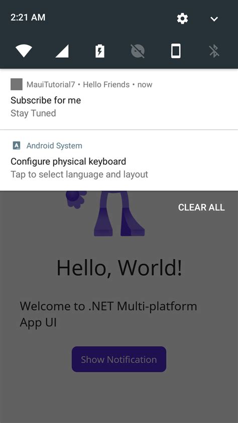 Net MAUI Local Notification